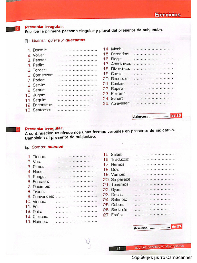 Presente de Subjuntivo (1) | PDF