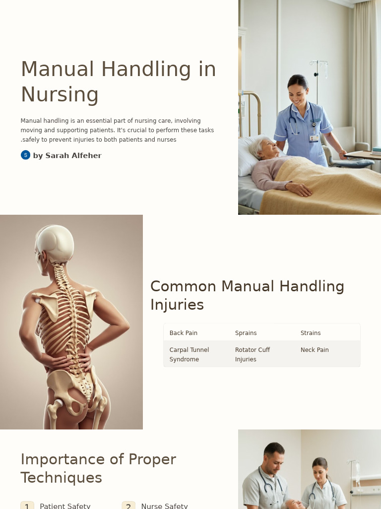 Safe Manual Handling in Nursing | PDF | Nursing