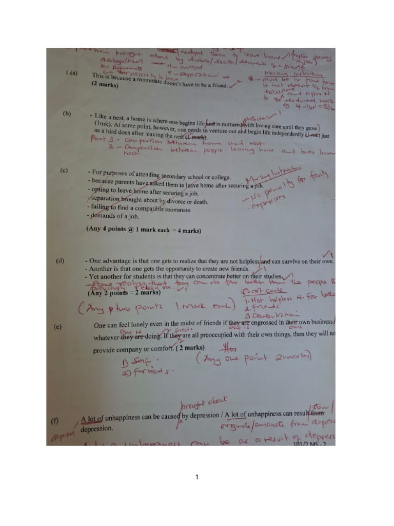 KCSE 2024 English Paper 2 Analysis | PDF | Question | Learning