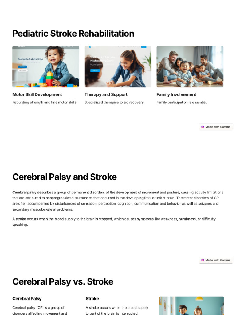 Pediatric Stroke Rehabilitation Strategies | PDF | Stroke | Neuroplasticity