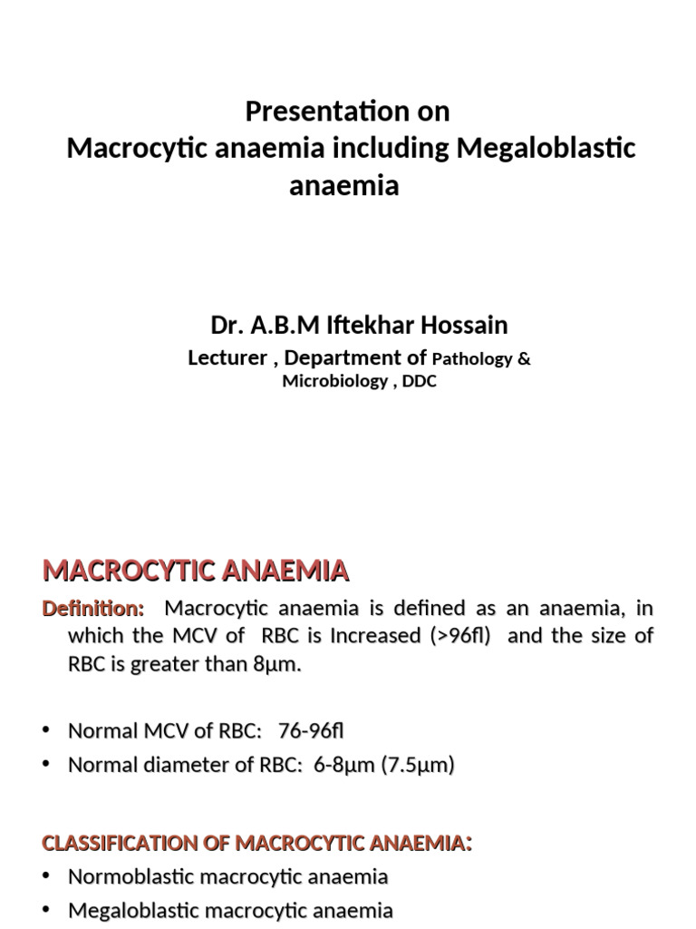 Understanding Megaloblastic Anemia | PDF | Anemia | Vitamin B12