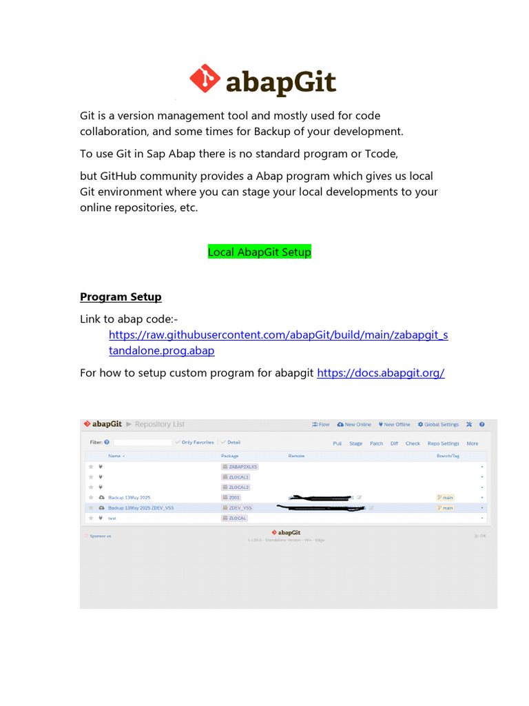 AbapGit Setup Documentation | PDF | Public Key Certificate | Transport Layer Security