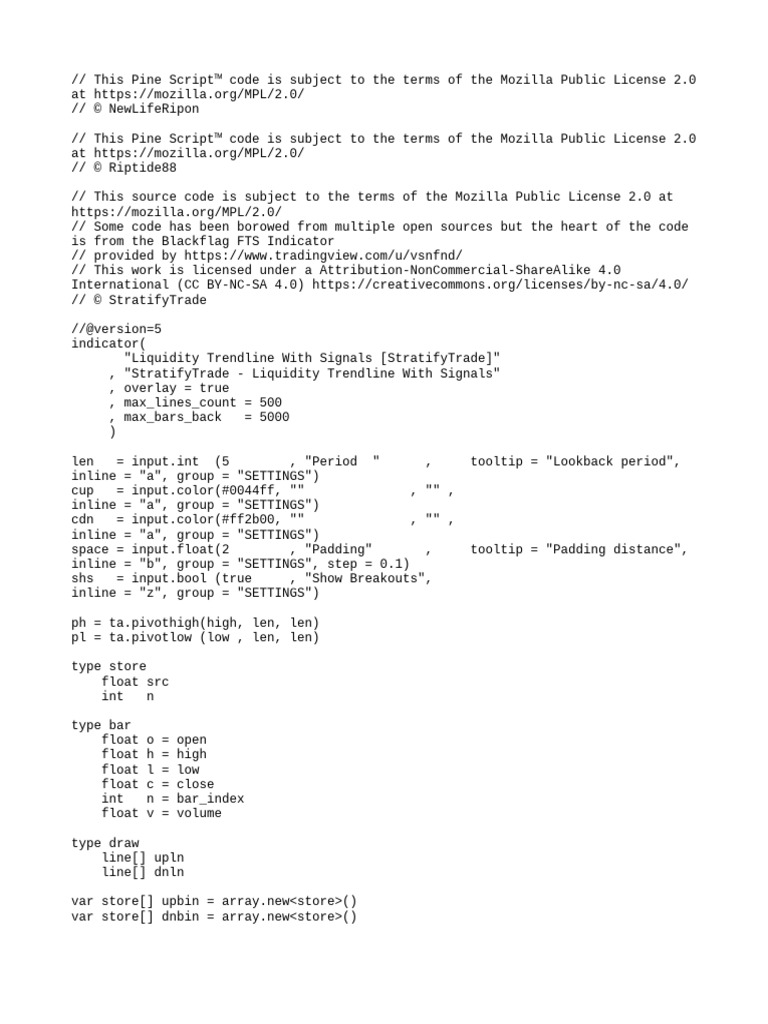 Liquidity Trendline With Signals (StratifyTrade) COMBO | PDF