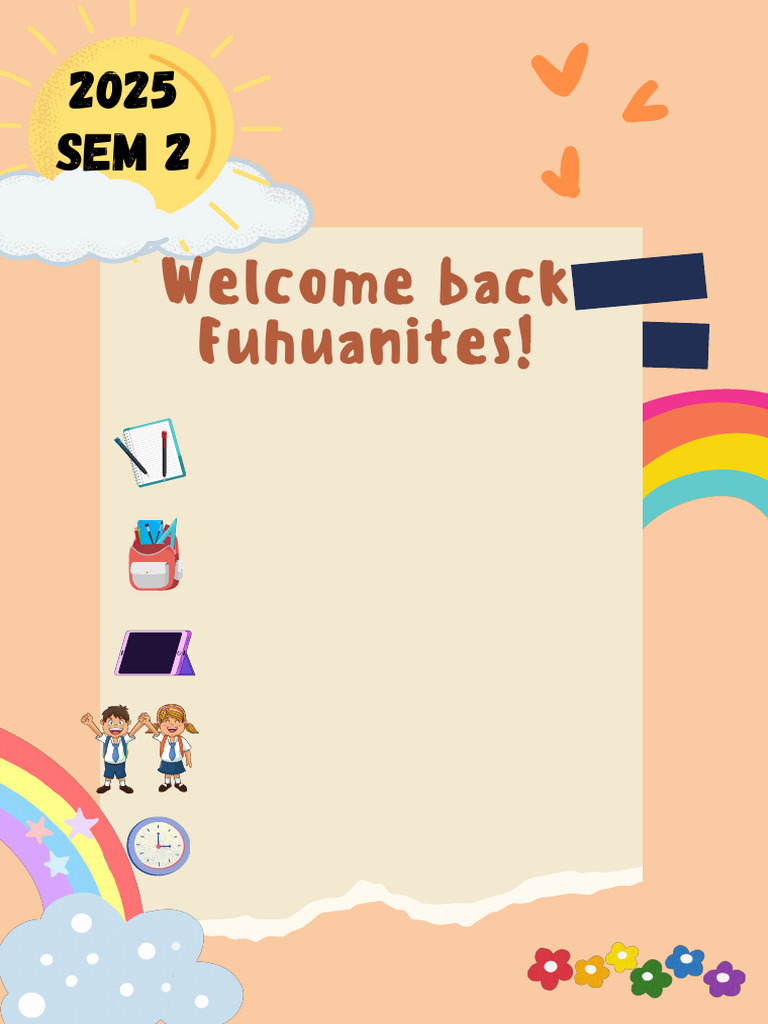 2025 Sem 2 - Back To School | PDF