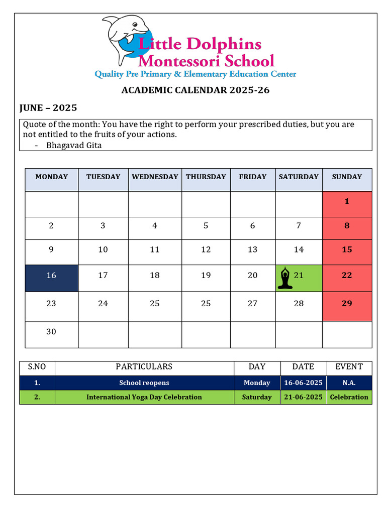 Academic Calendar 2025-26 Overview | PDF | Academic Term | Indian Religions