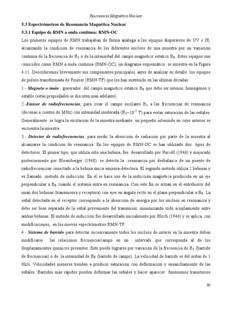 5 03 RMN3 | PDF | Resonancia magnética nuclear | Resonancia magnética ...