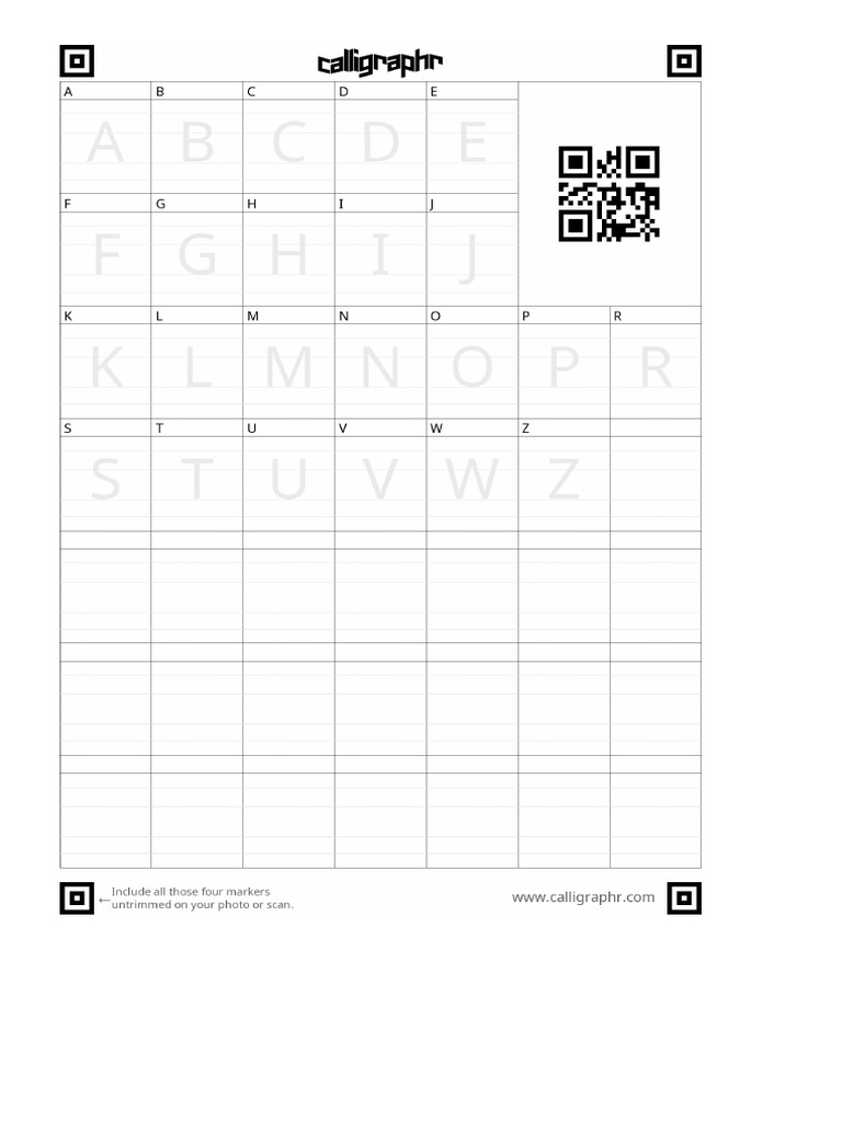 Calligraphr Template | PDF