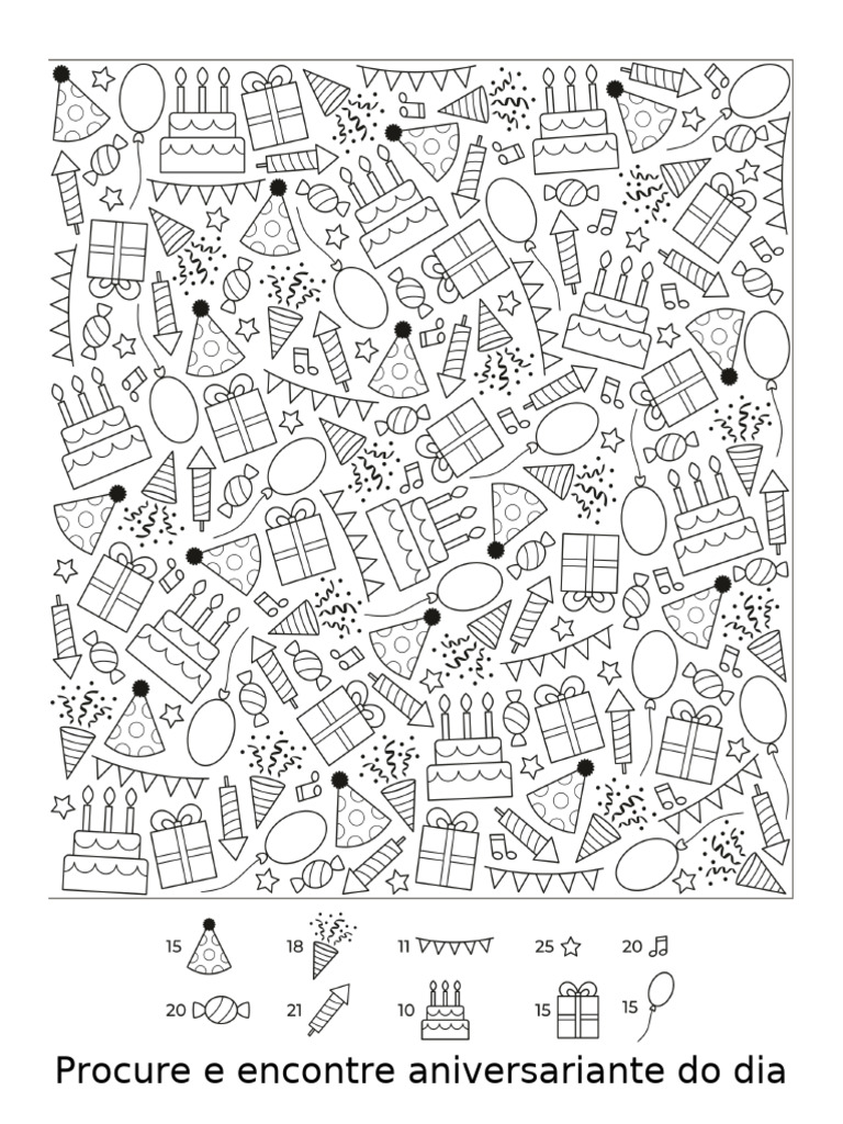 Printable I Spy Birthday Chevron Lemon | PDF