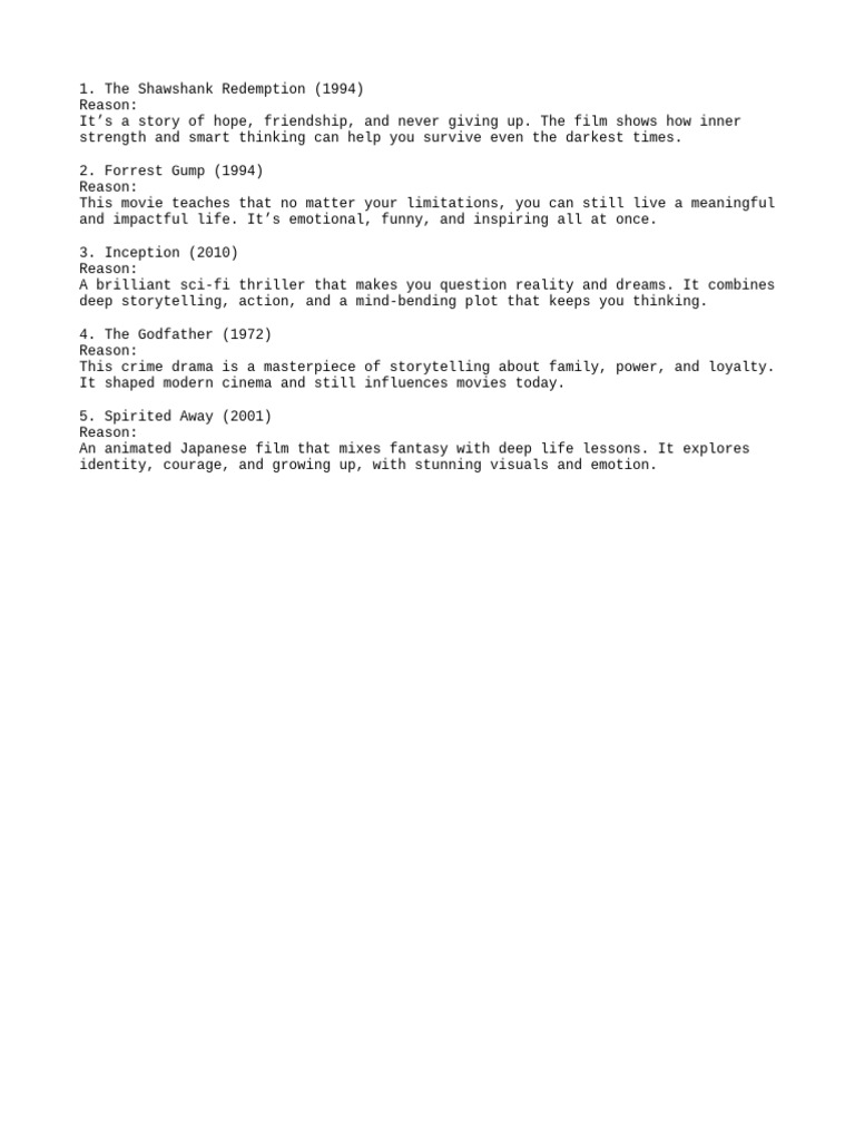 The Shawshank Redemption (1994) | PDF