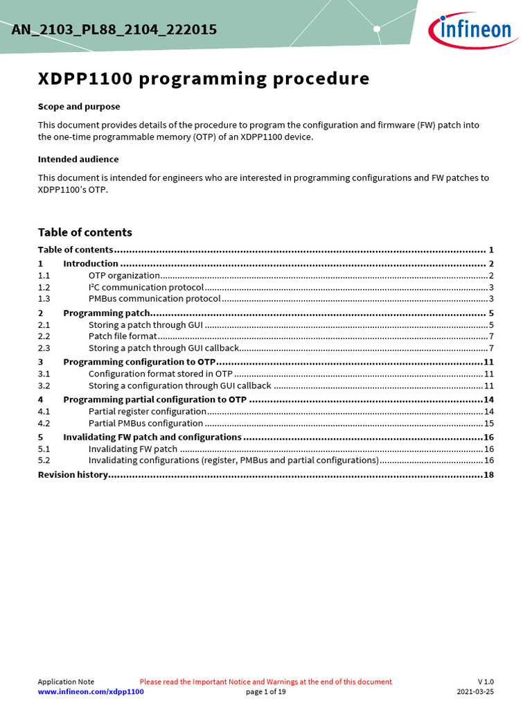 Infineon-DC DC Converter XDP Digital Power Controller XDPP1100 ...