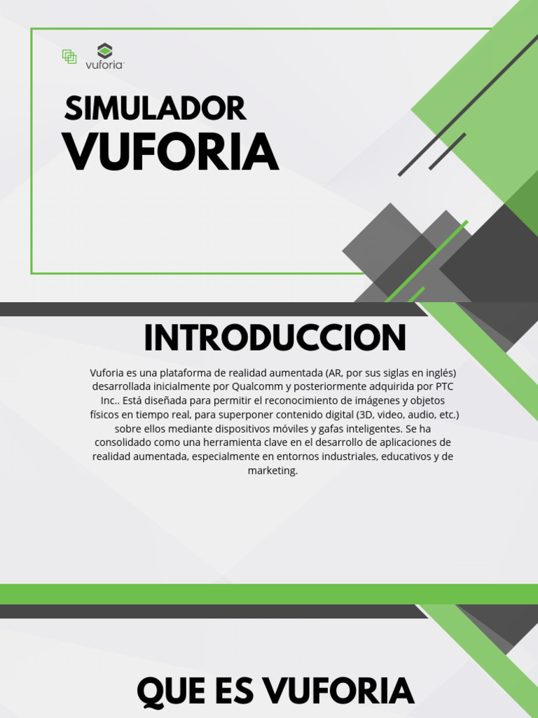 Introducción a Vuforia y su Instalación | PDF | Realidad aumentada ...