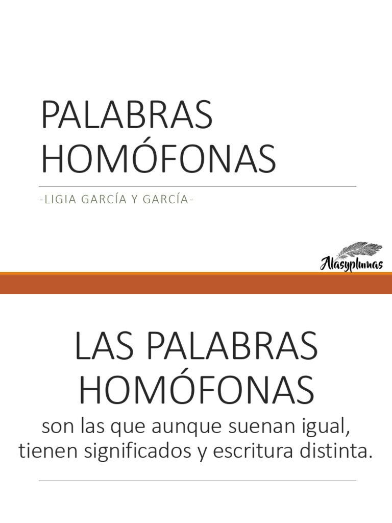 Palabras Homófonas y Homónimas | PDF