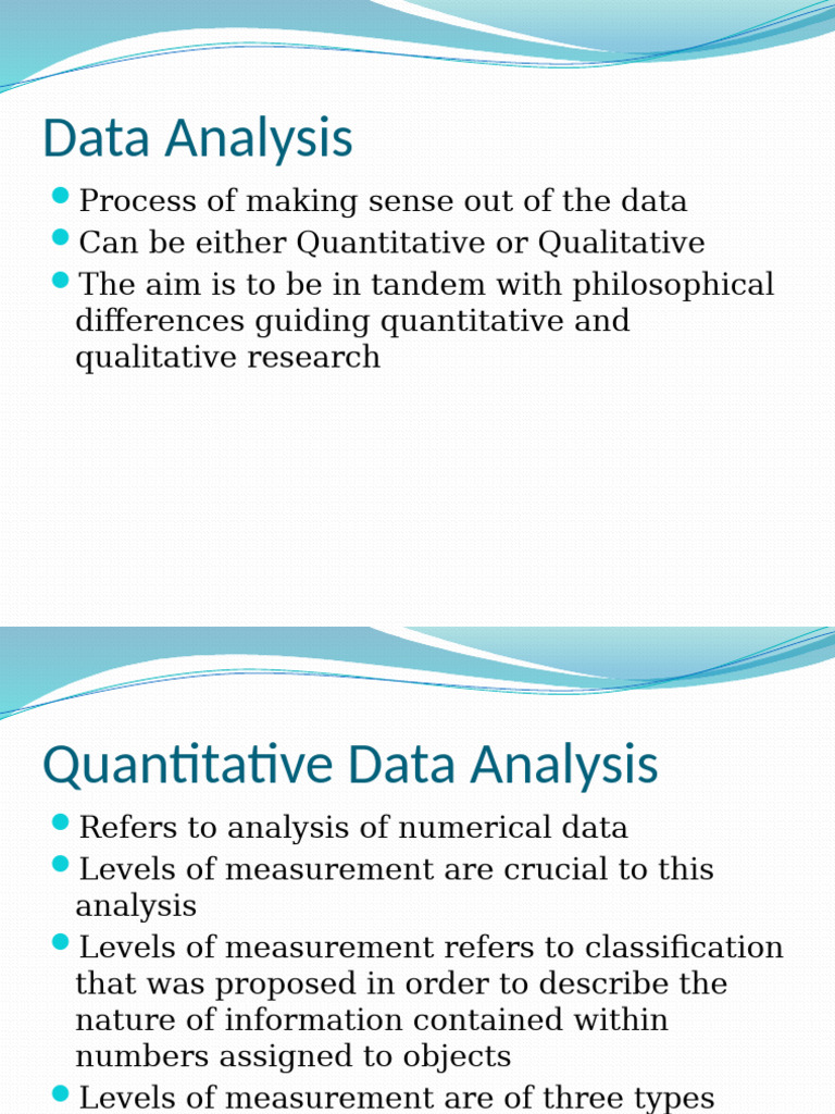 Understanding Data Analysis Techniques | PDF | Statistics | Level Of ...