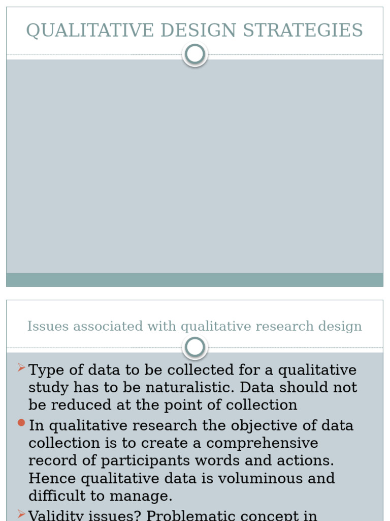 1.2 Qualitative and Mixed Methods Research Designs | PDF | Qualitative Research | Quantitative ...