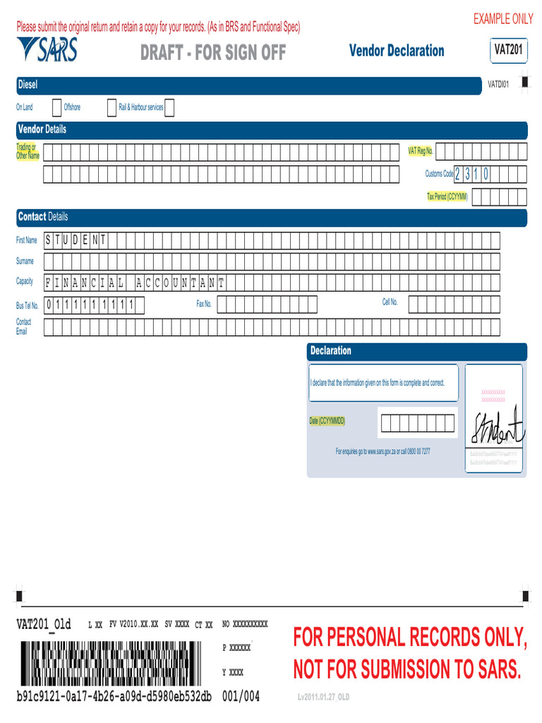 HTAX331-1-Jan-June2025-SA2-V4-AP-22012025-VAT201-FORM-BLANK - (For ...