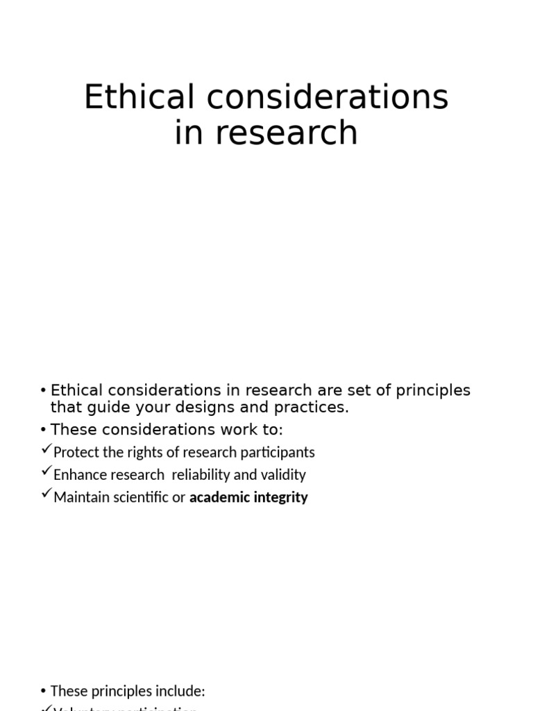 Ethical Principles in Research Practices | PDF | Consent | Anonymity