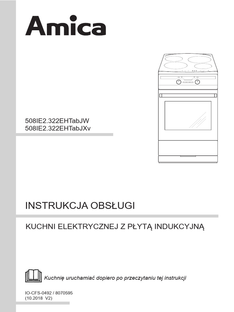 Instrukcja Obslugi AMICA 58IES2322HTABXV | PDF