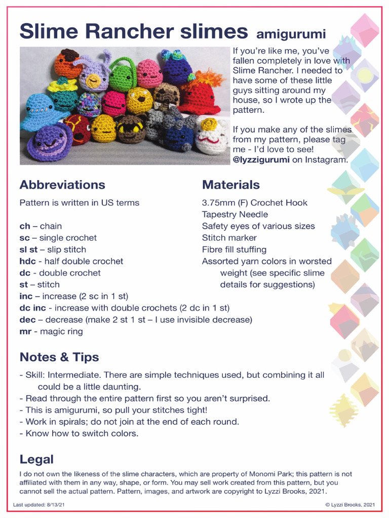 Puddle Slime Amigurumi | PDF