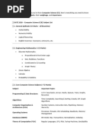 Gate 2025 Cse Syllabus | PDF