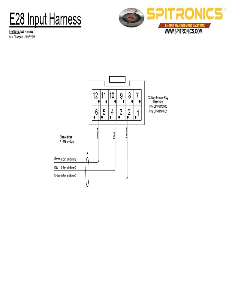 E28 P1 Input Harness | PDF