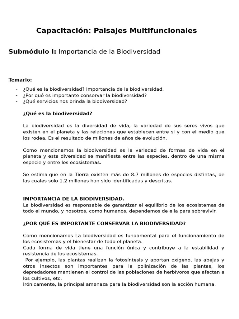 Bio Divers I Dad | PDF | Biodiversidad | Ecosistema