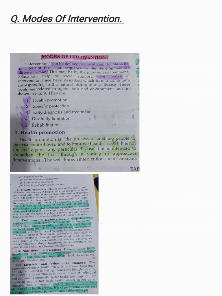 Modes of Intervention | PDF