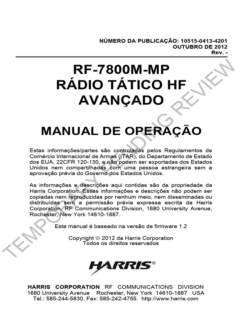 Untitled - Manual de Operação - Rádio RF-7800H | PDF | Endereço de IP ...