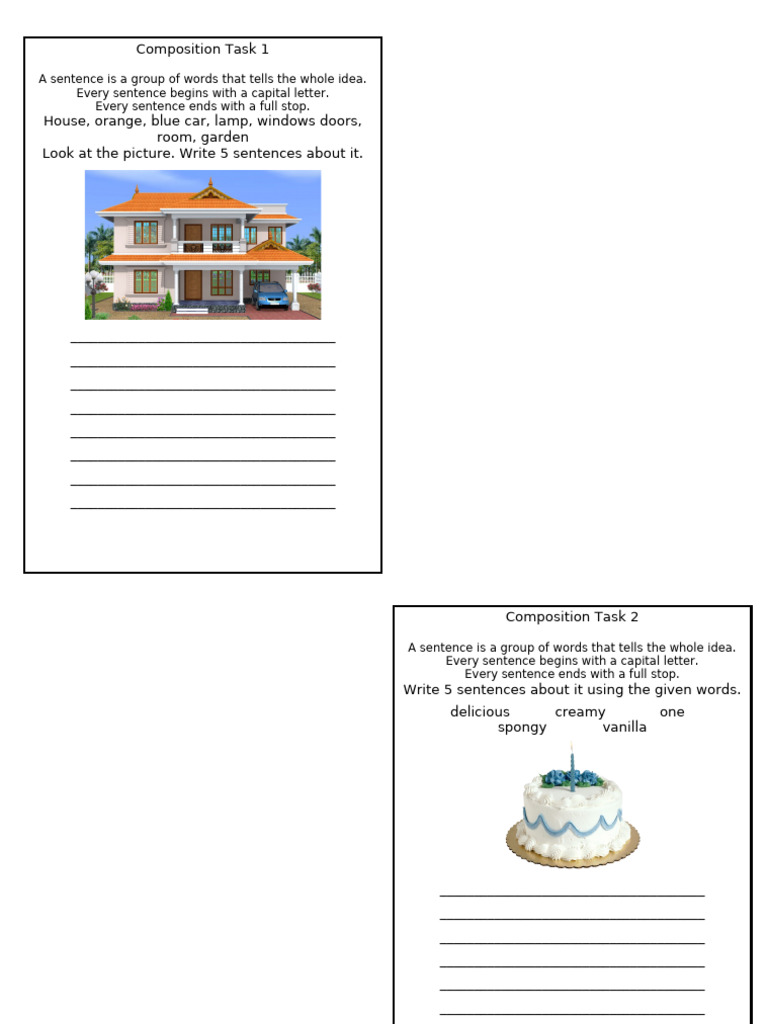 Descriptive Writing Practice WK1 | PDF