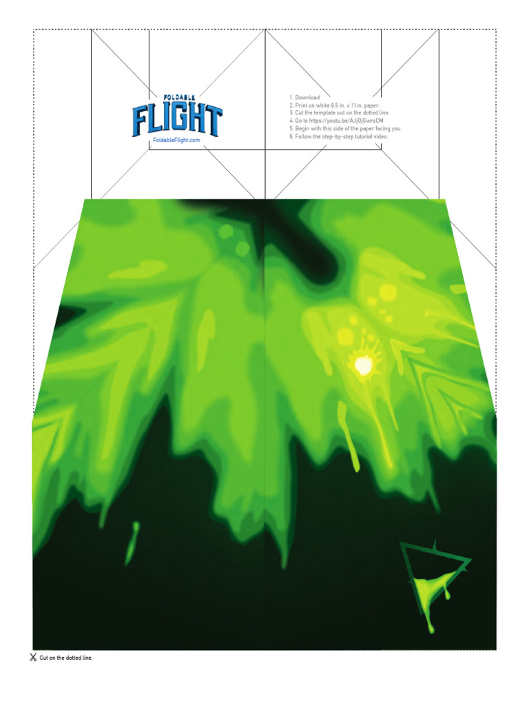 Printable Foldable Flight Template Guide | PDF