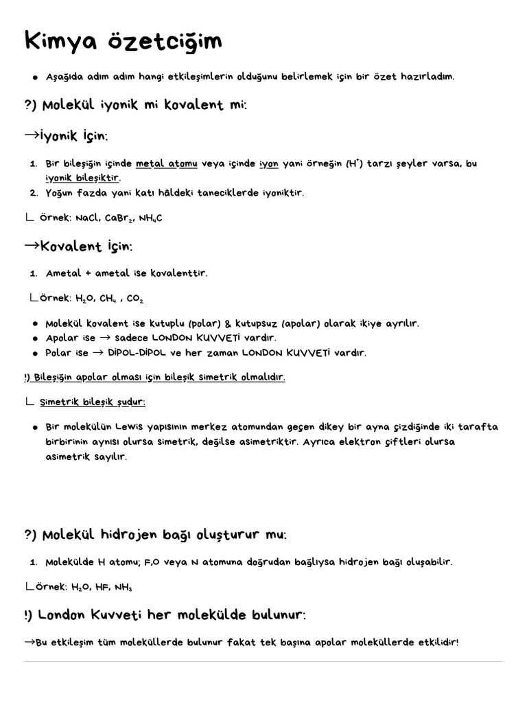 Aaaaaaa Kimya 9. Sınıf - Etkileşimler PDF | PDF