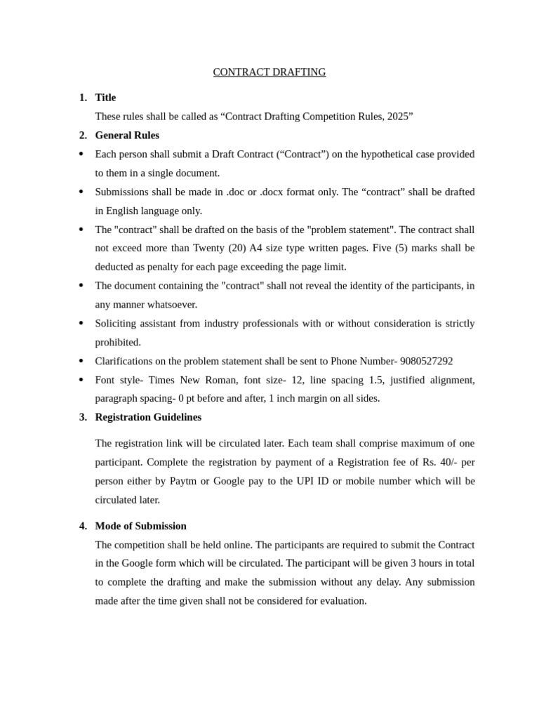 Contract Drafting Rules | PDF | Plagiarism | Justice
