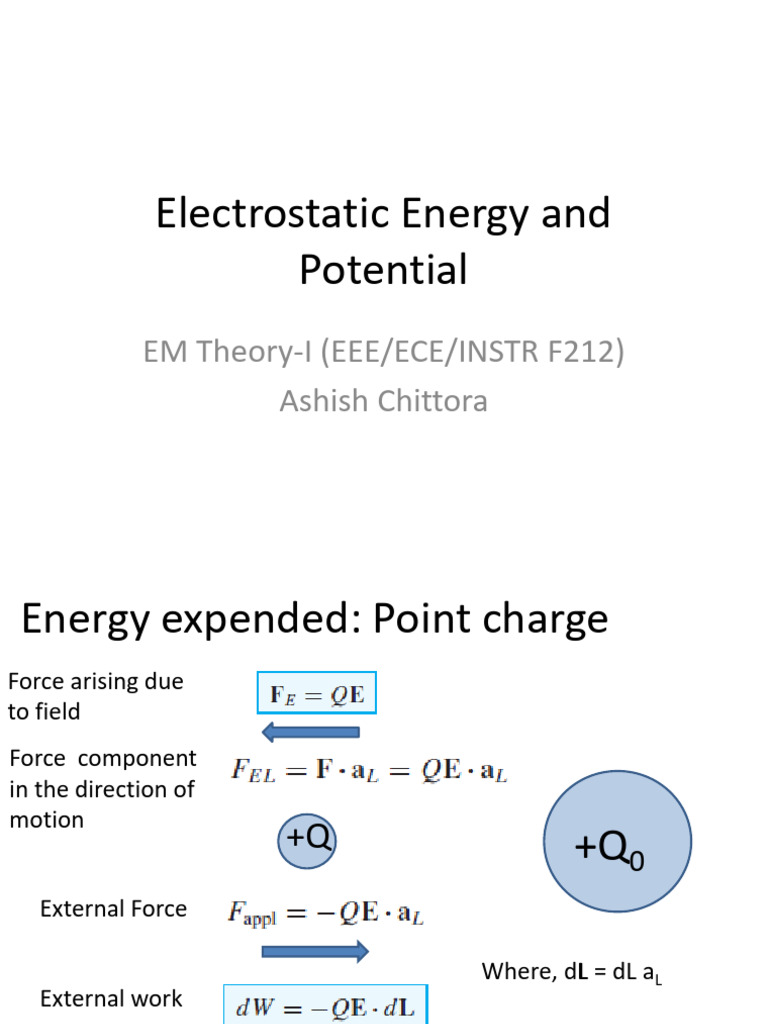 Lecture 9-10-11 Electric Potential Energy Dipole | PDF | Electric Field ...