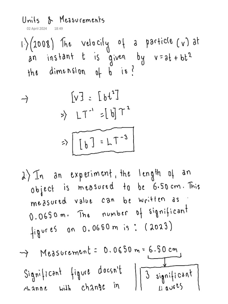Units and Measurents, Errors | PDF