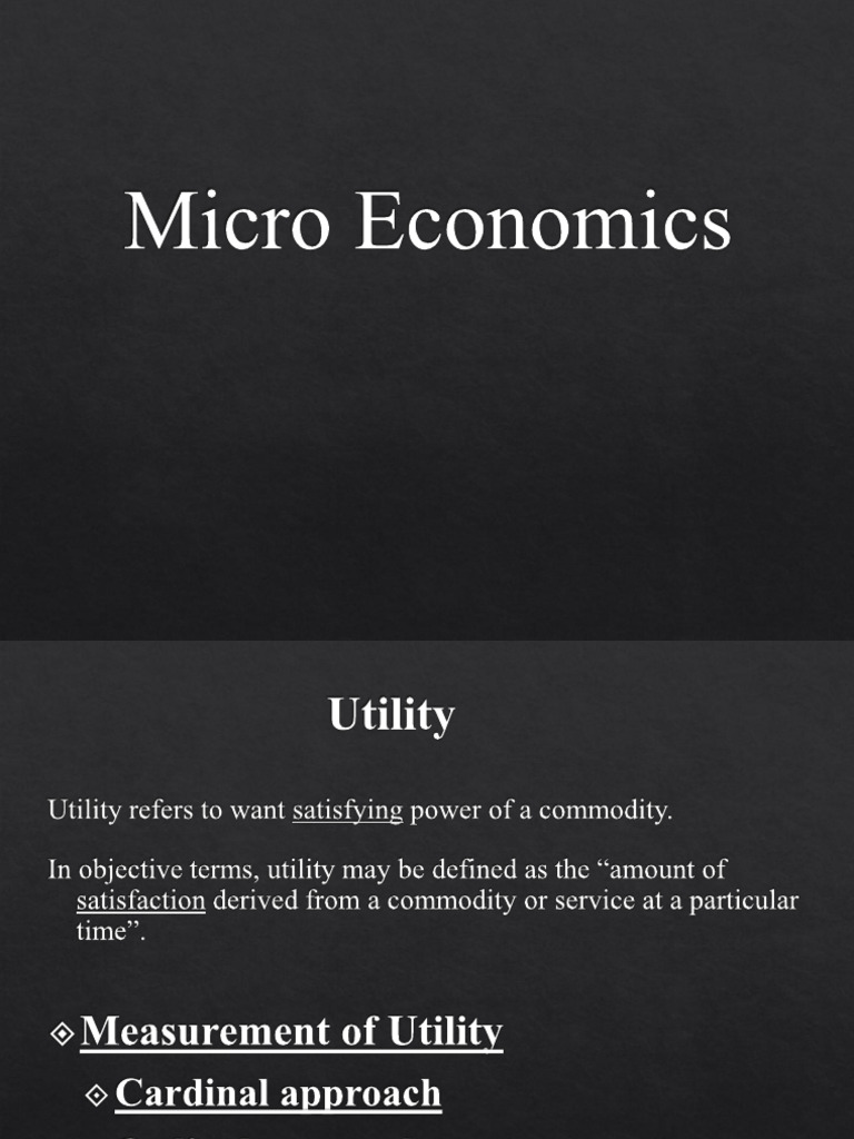 Cardinal Ordinal Approach of Utility | PDF