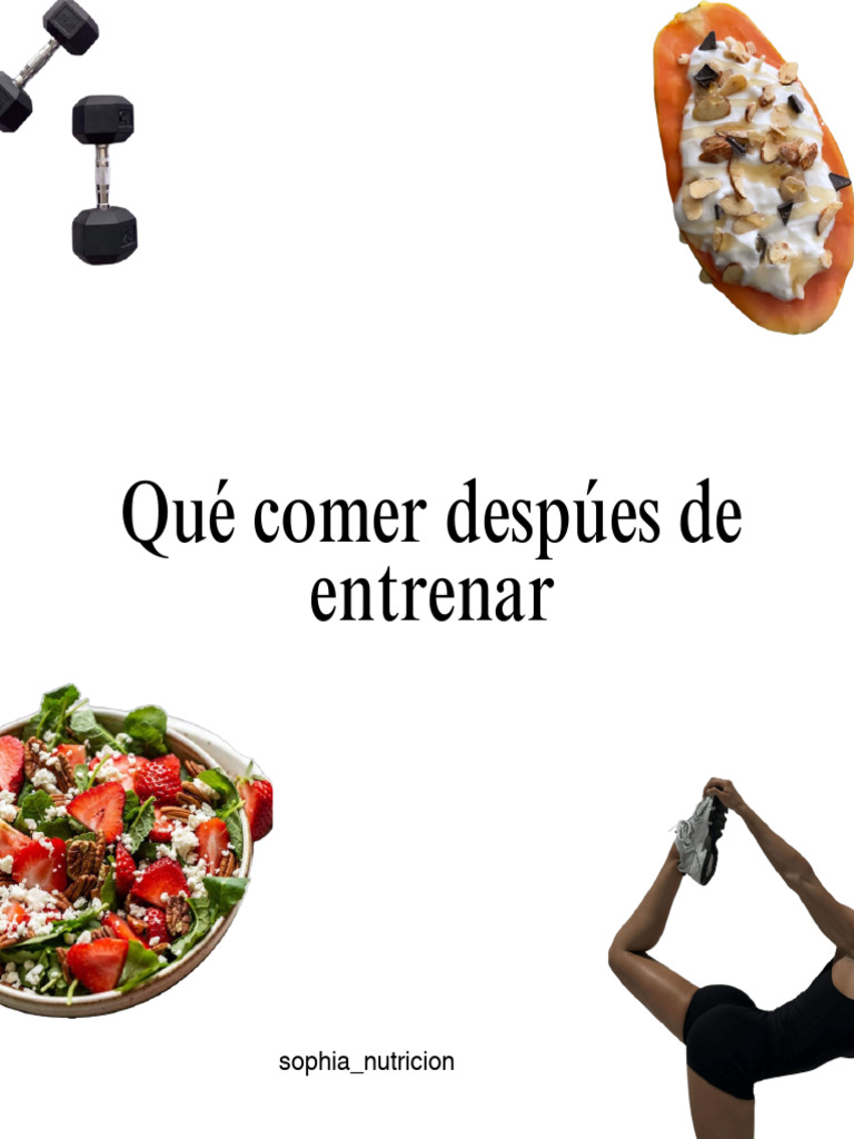 Que Comer Despues de Entrenar | PDF