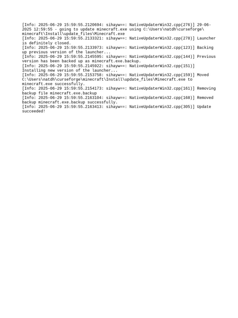 Update Log | PDF