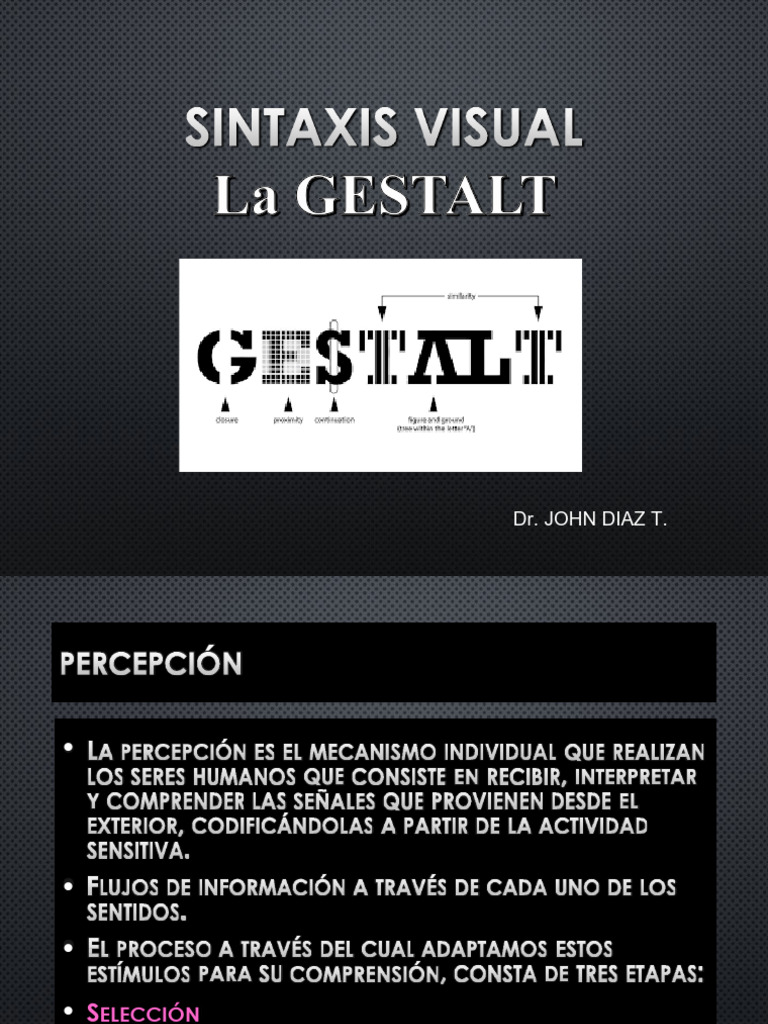 Tema 3 Sintaxis de La Imagen | PDF | Percepción | Sicología