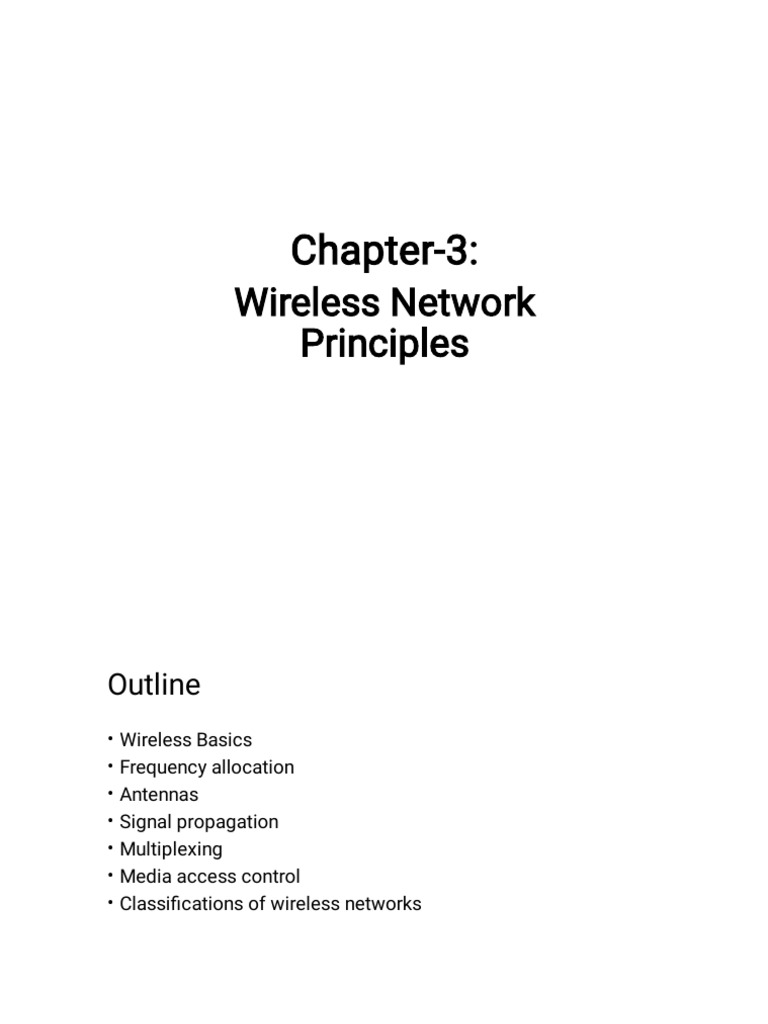 Wireness Network Unit 3 | PDF | Antenna (Radio) | Radio