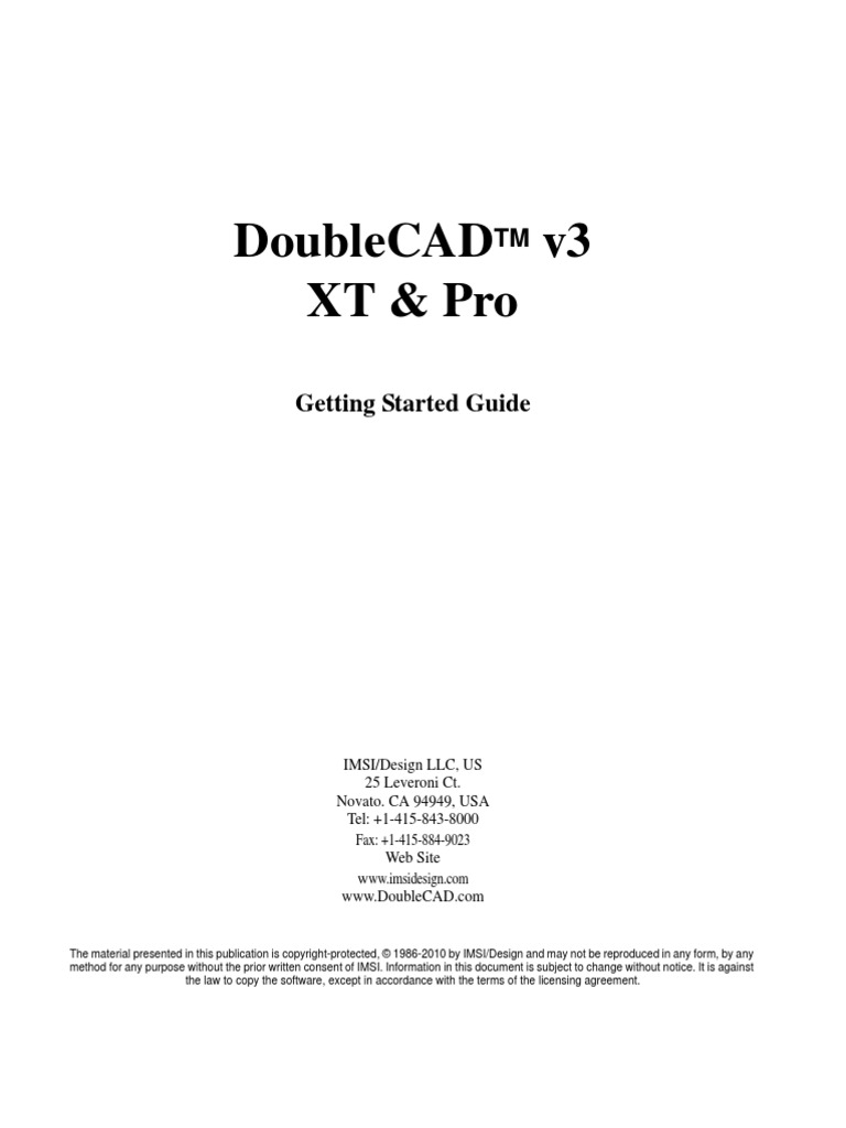 Doublecad XT Pro - GSG | PDF