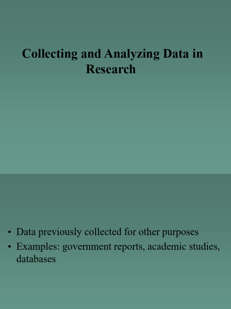 Collecting and Analyzing Data2 | PDF | Sampling (Statistics) | Experiment