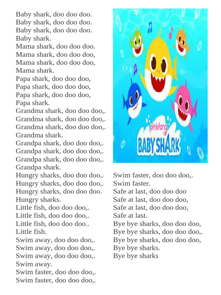 Baby Shark: Safe at Last Lyrics | PDF