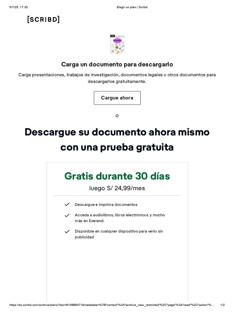 Elegir Un Plan | PDF