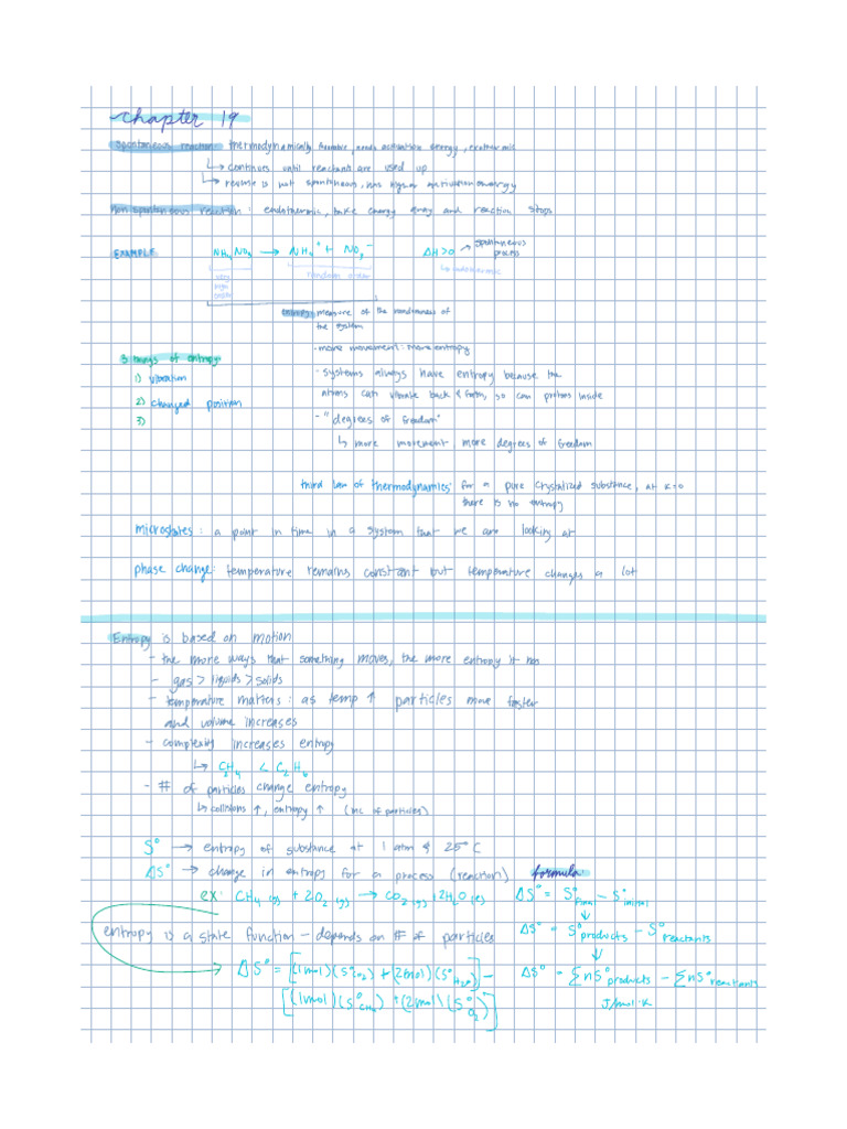 Understanding Entropy in Reactions | PDF | Chemical Reactions | Entropy