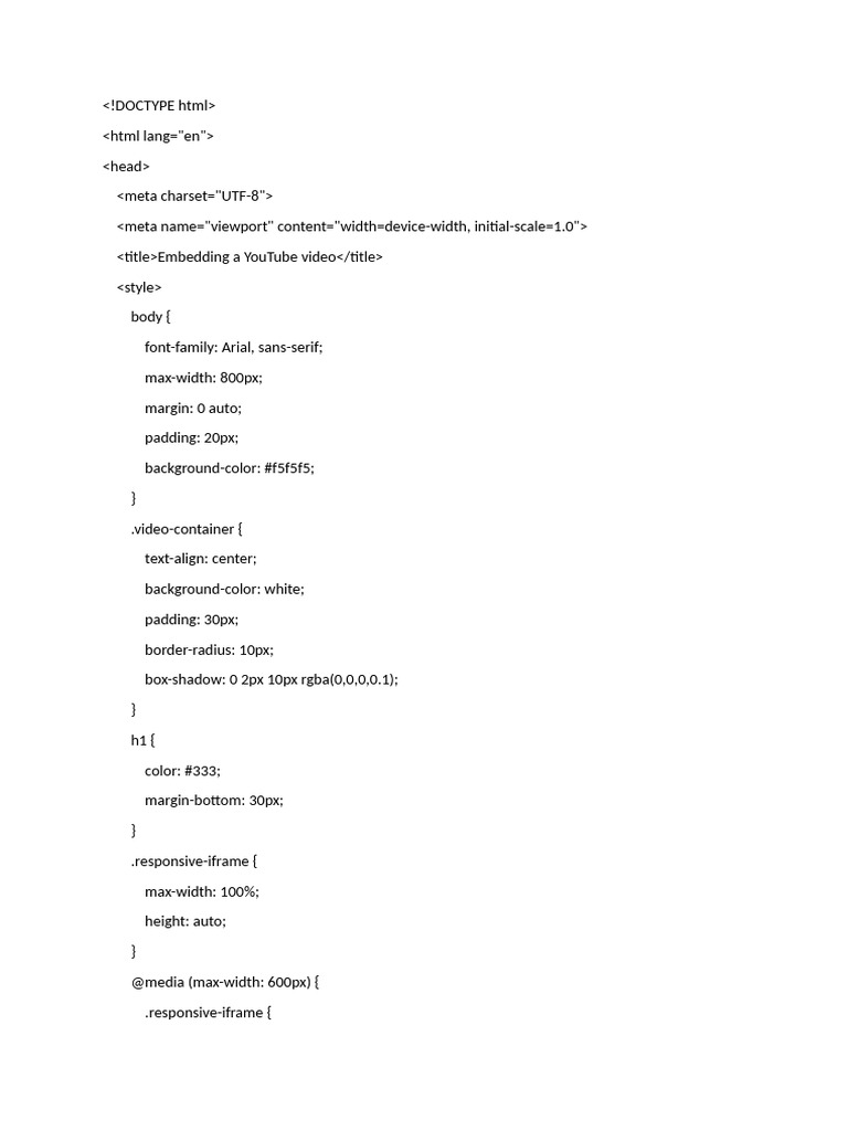 Iframe HTML Use | PDF