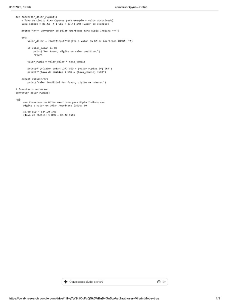 Programa 2 Conversor | PDF