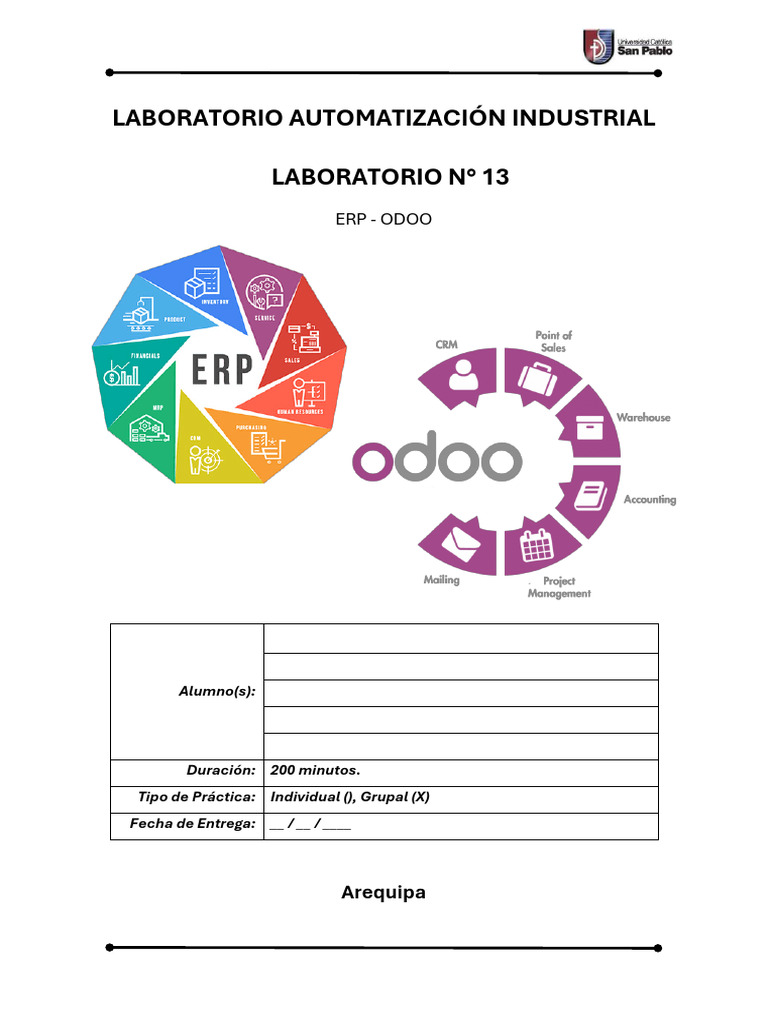 L13 - Industrial Automation - ERP - ODOO | PDF | Planificación de recursos empresariales ...