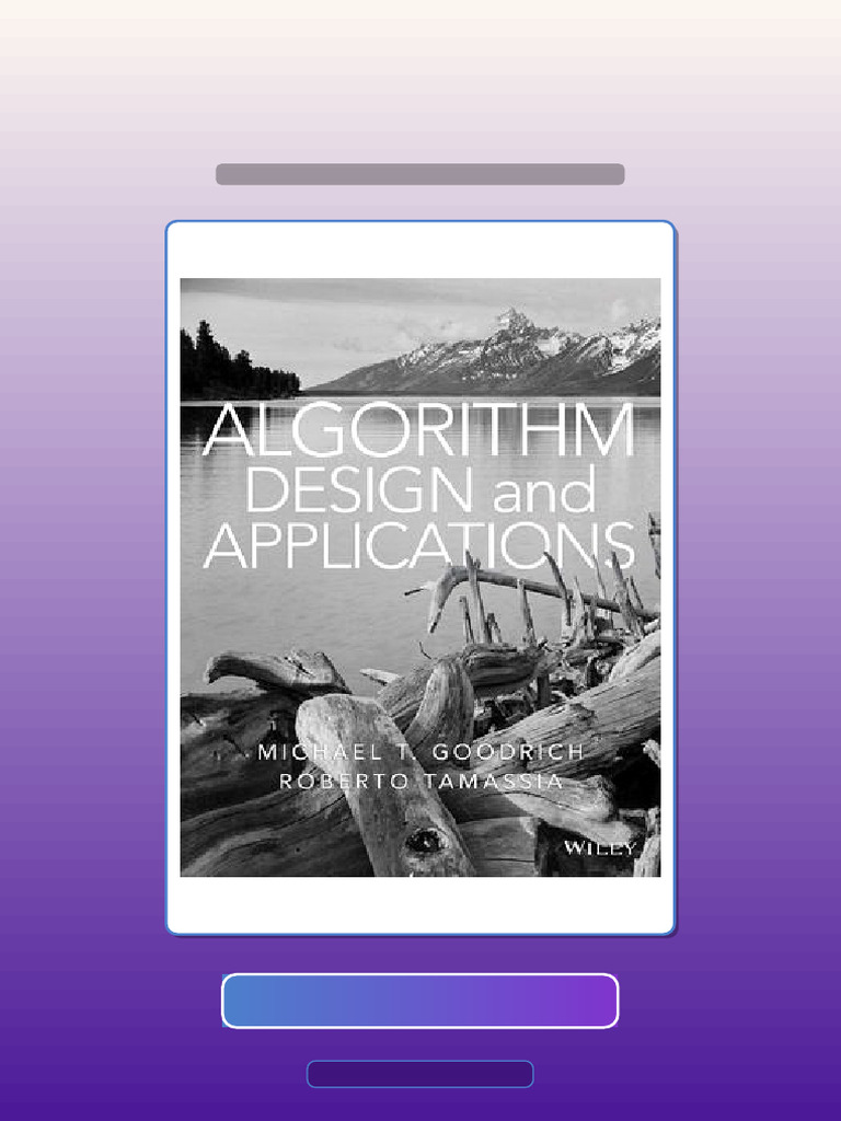 Algorithm Design and Applications 1st Edition Goodrich Test Bank ...