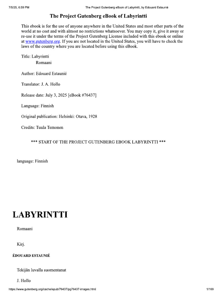 LABYRINTTI | PDF
