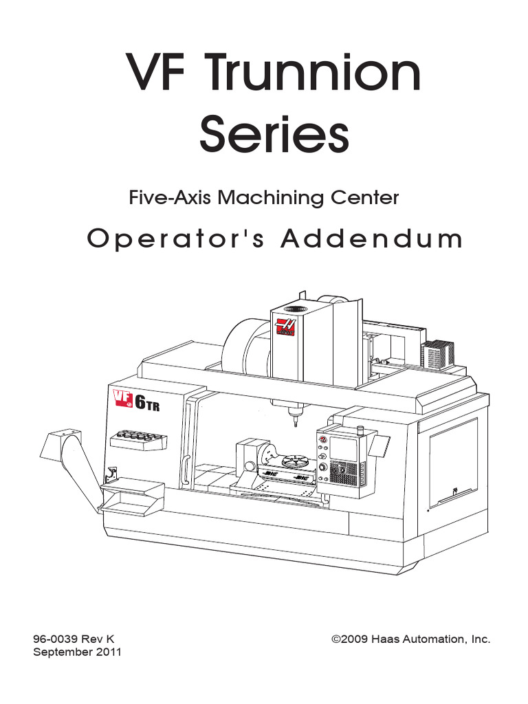 Trunnion Table Operation Manual | PDF | Rotation | Cartesian Coordinate ...