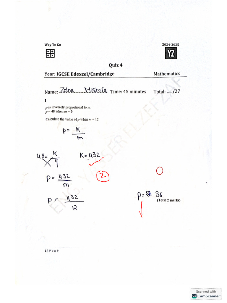 Kami Export - Zeina Mostafa Exam 4 | PDF